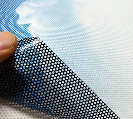 Custom One Way Vision Perforated Vinyl Privacy Window Film
